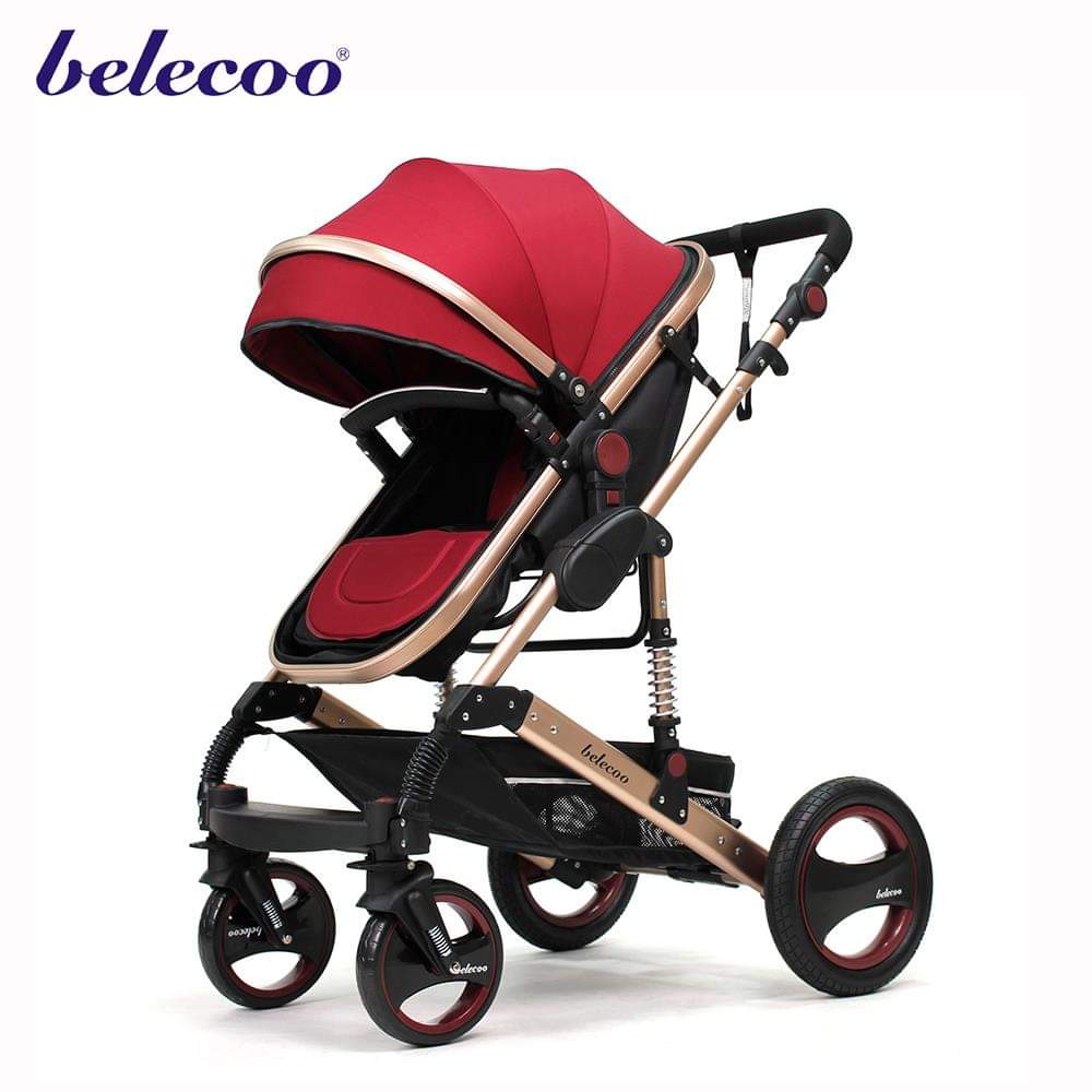 Belecoo Q3 2 in 1 Stroller / Bassinet - Wine Red – belecooza